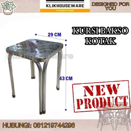Jual Kursi Baso Stainless Kotak - Kota Tangerang - klikhouseware ...