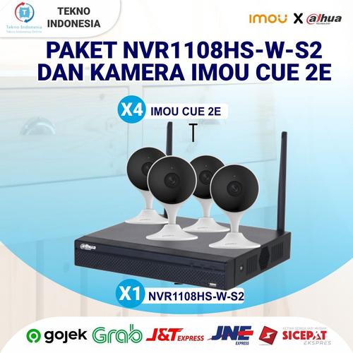 Jual Paket IP Camera Wireless 2MP Indoor Cue 2E NVR 8Ch NVR1108HS-W-S2 ...