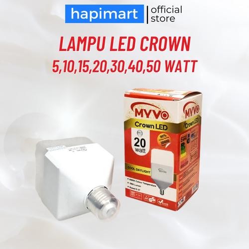 Jual Lampu LED Myvo Crown Kotak 5 watt/10 watt/15 watt/20 watt/30 watt ...