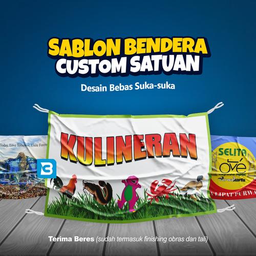 Jual Sablon Bendera Custom Printing Bisa Satuan - Kota Tangerang ...