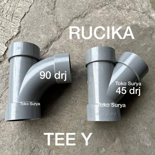Jual LARGE RADIUS RUCIKA TEE Y 21/2" 45 DERAJAT / TEE Y 21/2" 90 45 derajat - Jakarta Utara ...