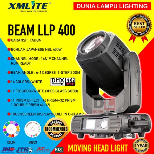 Jual XMLITE BEAM 400 LLP400 NEW PRODUCT MOVING BEAM LAMPU LIGHTING ...