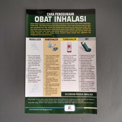 Jual Poster Kesehatan - Poster Cara Penggunaan OBAT INHALASI - Kab ...