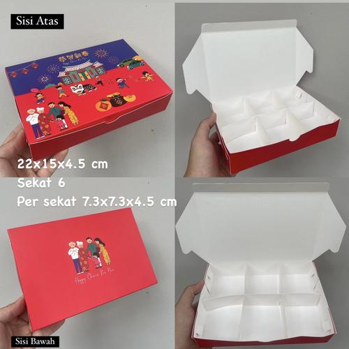 Jual Dus imlek 22x15x4.5 sekat 6 chinese new year + Free Tag - Kota Tangerang Selatan ...