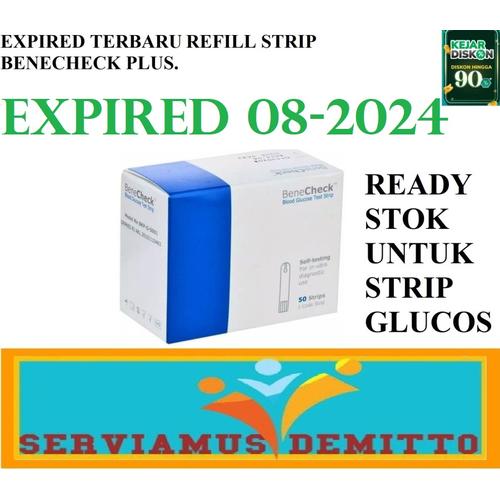 Jual Benecheck Plus Glucose Test Strips / Strip Gula Darah isi 50 ...