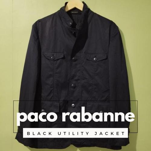 Jual PACO RABANNE Black Utility Jacket Original ( PRELOVED ) - Kab ...