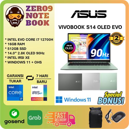 Jual ASUS VIVOBOOK S14 OLED 2.8K K3402ZA EVO CORE I7 12700H RAM 16GB 512GB - UNIT ONLY, CORE I5 ...