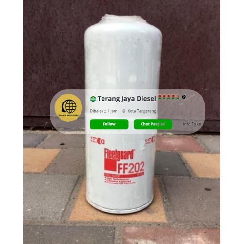 Jual Fuel Filter Fleetguard FF202 FF 202 FF-202 P550202 600-311-7111 ...