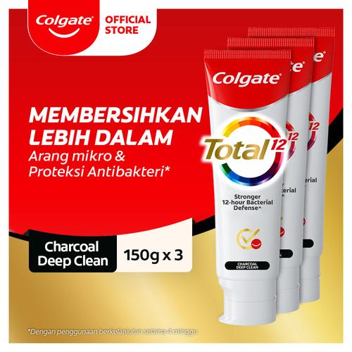 Promo Colgate Pasta Gigi Total Charcoal 150gr - Isi 3 - Kota Tangerang ...