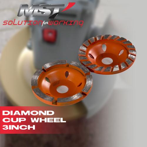 Promo MST Mata Gerinda Mangkok Turbo 3"-75mm Orange Turbo Diamond Cup ...