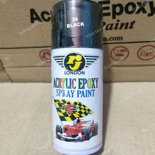 Jual Pilok Pilox Cat Semprot RJ Black 39 Hitam Glossy Hitam Mengkilap ...