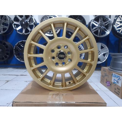 Jual velg racing jdm r15 hsr takasaki warna gold velg brio agya sigra ...