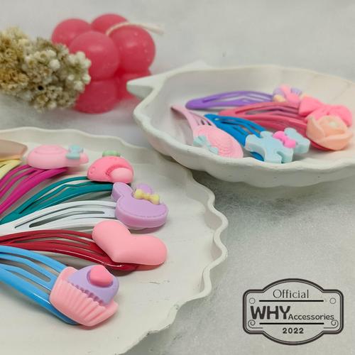 Jual Jepit Rambut Anak Dewasa / Jepit Rambut warna Motif Pink Random ...