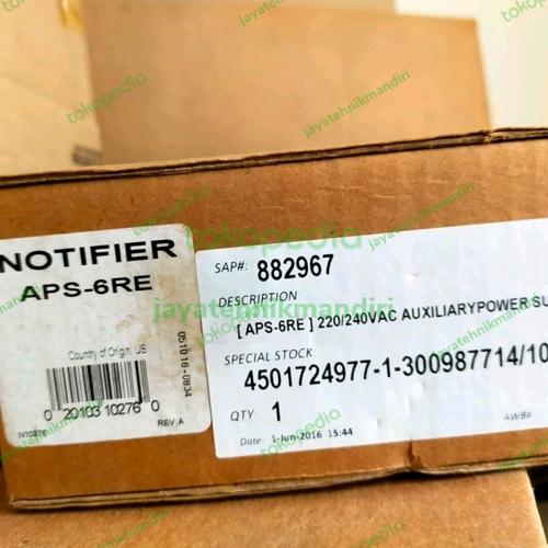 Jual Notifier APS-6RE Auxiliary Power Supply - Jakarta Barat ...