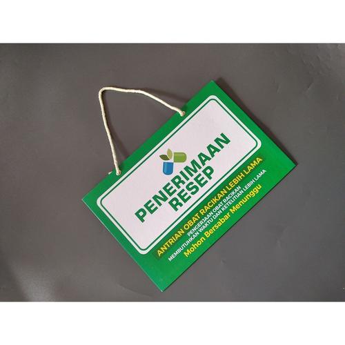 Jual Hard Poster Penerimaan Resep, Poster farmasi, Poster Nama Ruang ...