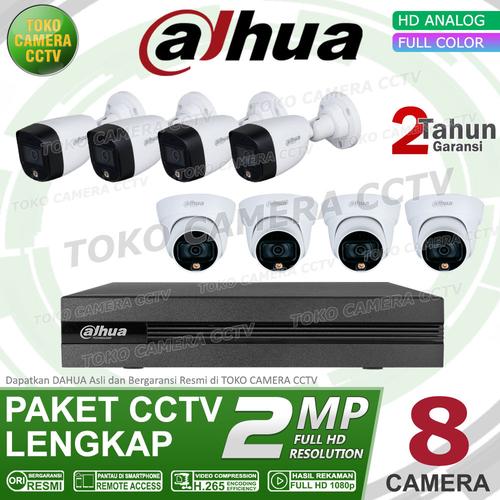 Jual PAKET CCTV DAHUA 2MP FULL COLOR 8 CHANNEL 8 KAMERA - HARDDISK 1TB - Jakarta Barat - TOKO ...