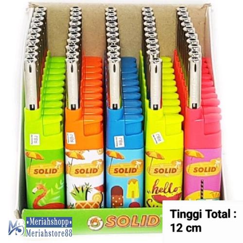 Jual SOLID Pemantik Korek Api Gas torch panjang Mancis bisa isi ulang ...