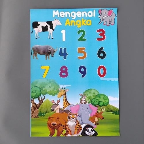 Jual Poster Mengenal Angka 1- 10. Poster belajar mengenal angka - Kab ...