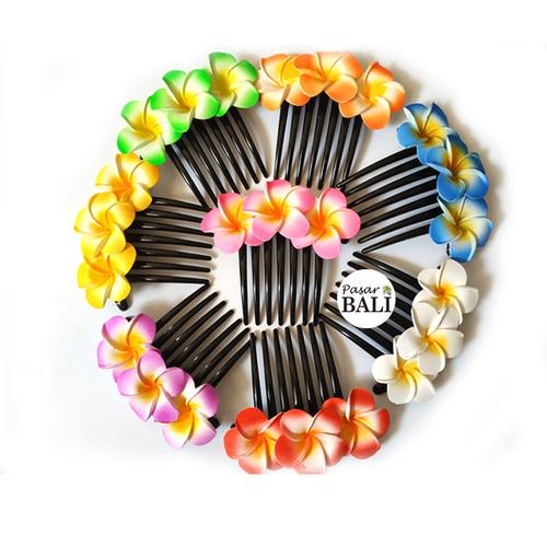 Jual Sirkam Rambut 3 Bunga Kamboja - Khas Bali - Biru - Kab. Badung ...