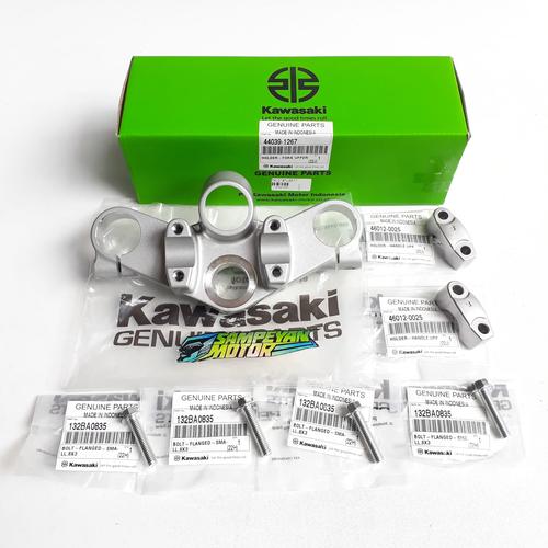 Jual T Segitiga Atas Stir Kawasaki Ninja 150 R KR Set Baut Dan Klem Ori ...
