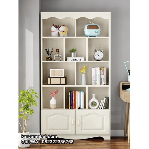 Jual Lemari Rak Buku Putih Minimalis - Kab. Jepara - Karya Meubel ...