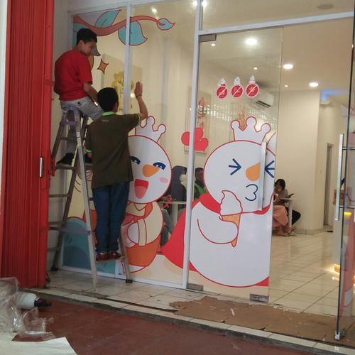 Jual Cetak cuting sticker untuk logo dan tulisan di Kaca. - Kota Depok ...