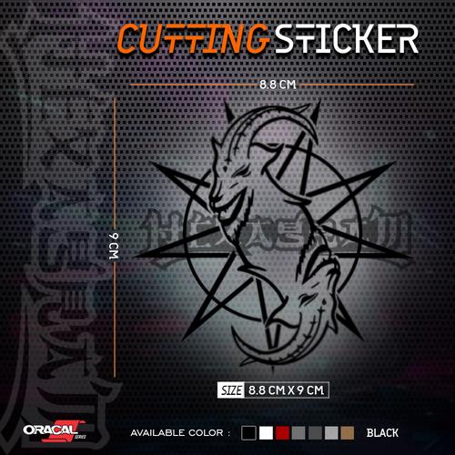 Jual Cutting Sticker Slipknot Goat Star Logo | Stiker Cutting Logo ...