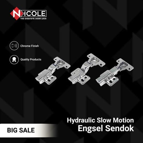 Promo Engsel Sendok Slow Motion Soft Close Hidrolik / Engsel Lemari ...