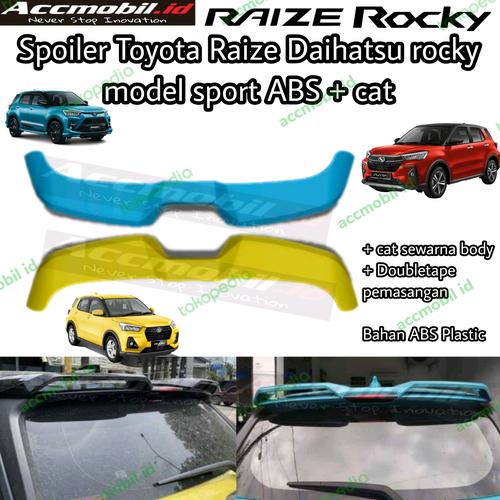 Jual spoiler toyota raize daihatsu rocky ativa model sport ABS + cat ...