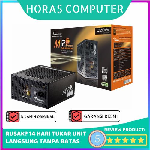 Jual PSU Seasonic M12II EVO 520W 80+ Bronze Certified ATX 12V Full ...