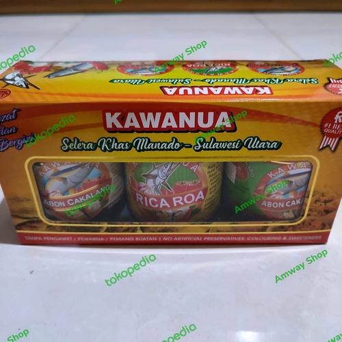 Jual Kawanua Paket Abon Ikan Cakalang dan Rica Roa (isi 3 btl) Khas ...