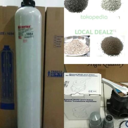 Jual Paket Filter air Tabung FRP 1054 air sumur zat besi tinggi,mangan ...