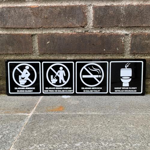 Jual signage toilet / signage wc / toilet / signage akrilik - Kab ...