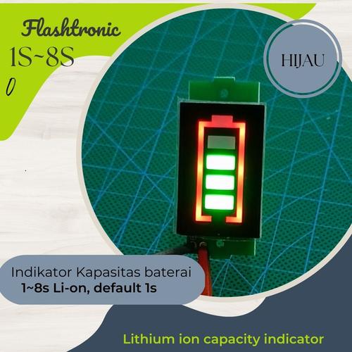 Jual Indikator kapasitas baterai 1S-8S 18650 - Biru - Kab. Jombang ...