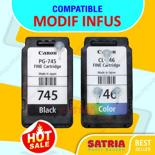 Jual Cartridge Canon PG 745 CL 746 Siap Pakai Modif Infus Compatible ...