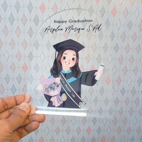 Jual Custom Cetak Akrilik 3mm + Print UV CMYK & White 20x25 cm ...