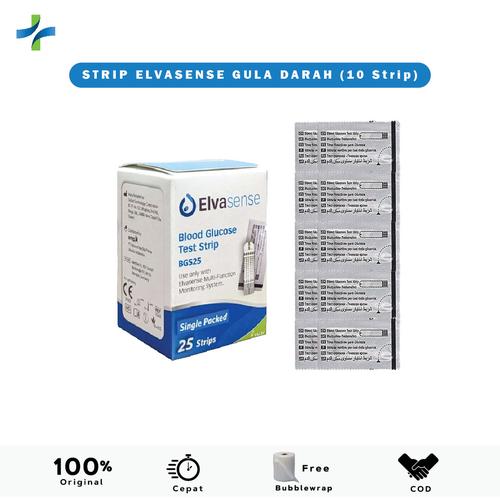 Jual [Paket Refill] Strip Elvasense EMS10 Gula Darah Kolesterol Asam ...