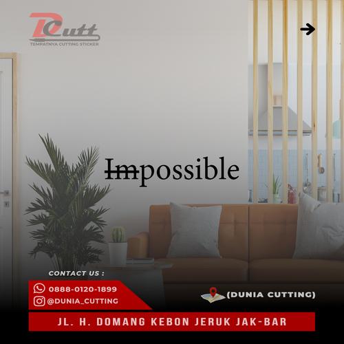 Jual Sticker Dinding Quotes Kata Motivasi Kantor Kerja Wall Sticker ...