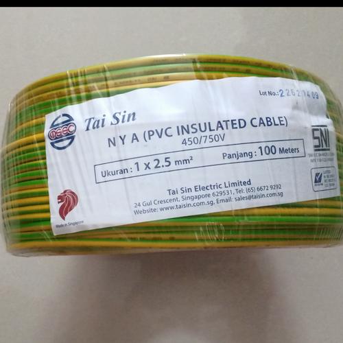 Jual Kabel Listrik Merek Taisin 2.5mm 100m NYA Sisir Made in Singapore ...