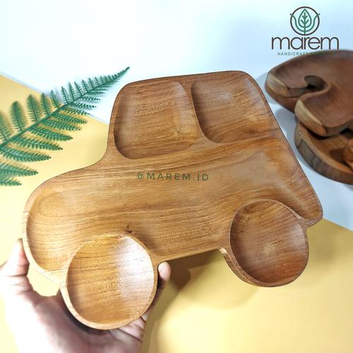 Jual PIRING ANAK KAYU JATI | PIRING KARAKTER LUCU | PIRING KAYU LUCU ...