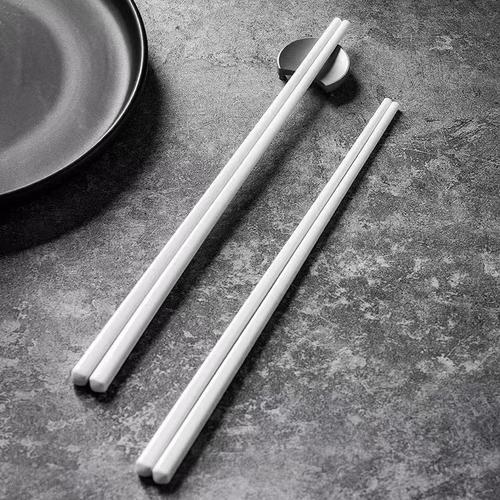 Jual Sumpit Makan Keramik/Sumpit Putih Polos/Sumpit Mie Ramen/Chopstick ...