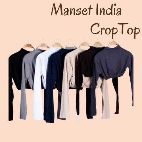 Jual Manset Tangan Crop Top Bolero Inner Baju Daleman Kaos Rayon Adem ...