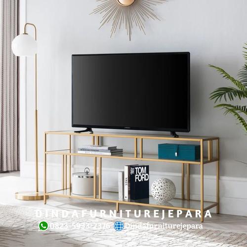 Jual MEJA TV MINIMALIS BESI TOP KACA - TV STAND BESI GOLD - TV STAND ...