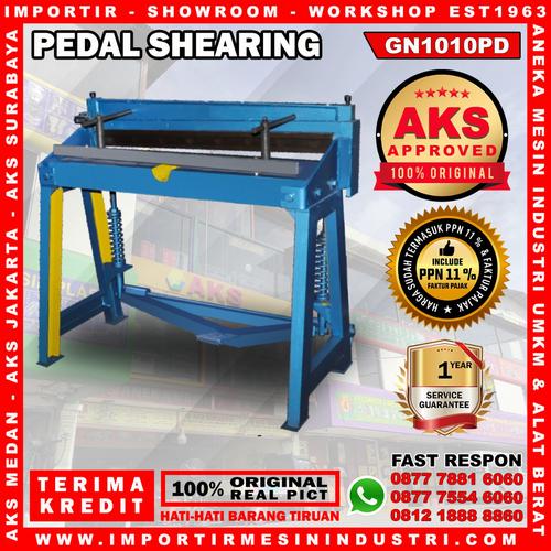 Jual Alat Potong Plat Pedal Shearing Machine Manual 1x1100mm AKS ...