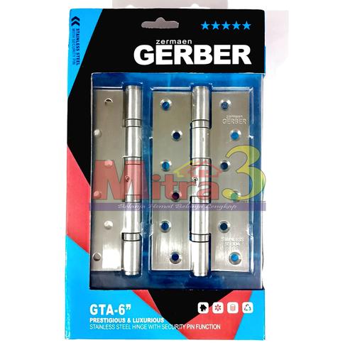 Jual Engsel Pintu Besar GERBER GTA-6" Stainless Steel 6 inch - Kota ...