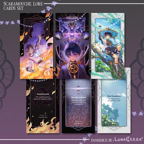 Jual Scaramouche/Wanderer Lore Cards Set - Kota Tangerang - Lunacerra ...