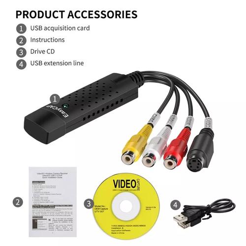 Jual Easycap Easy Cap Video Capture Adapter USB AV DVD Android PC - Kab ...