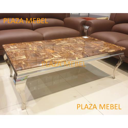 Jual Meja Tamu Marmer Granit Import Stenlis H63 - Kota Makassar - Plaza ...