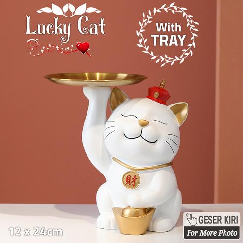 Jual LUCKY CAT TRAY Pajangan Nampan Kucing Keberuntungan Kucing Hoki ...
