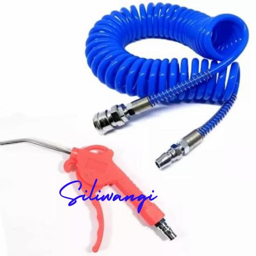 Jual Air Blow Gun 6 Meter With Spring Biru / Air Blow Gun / Air Duster ...